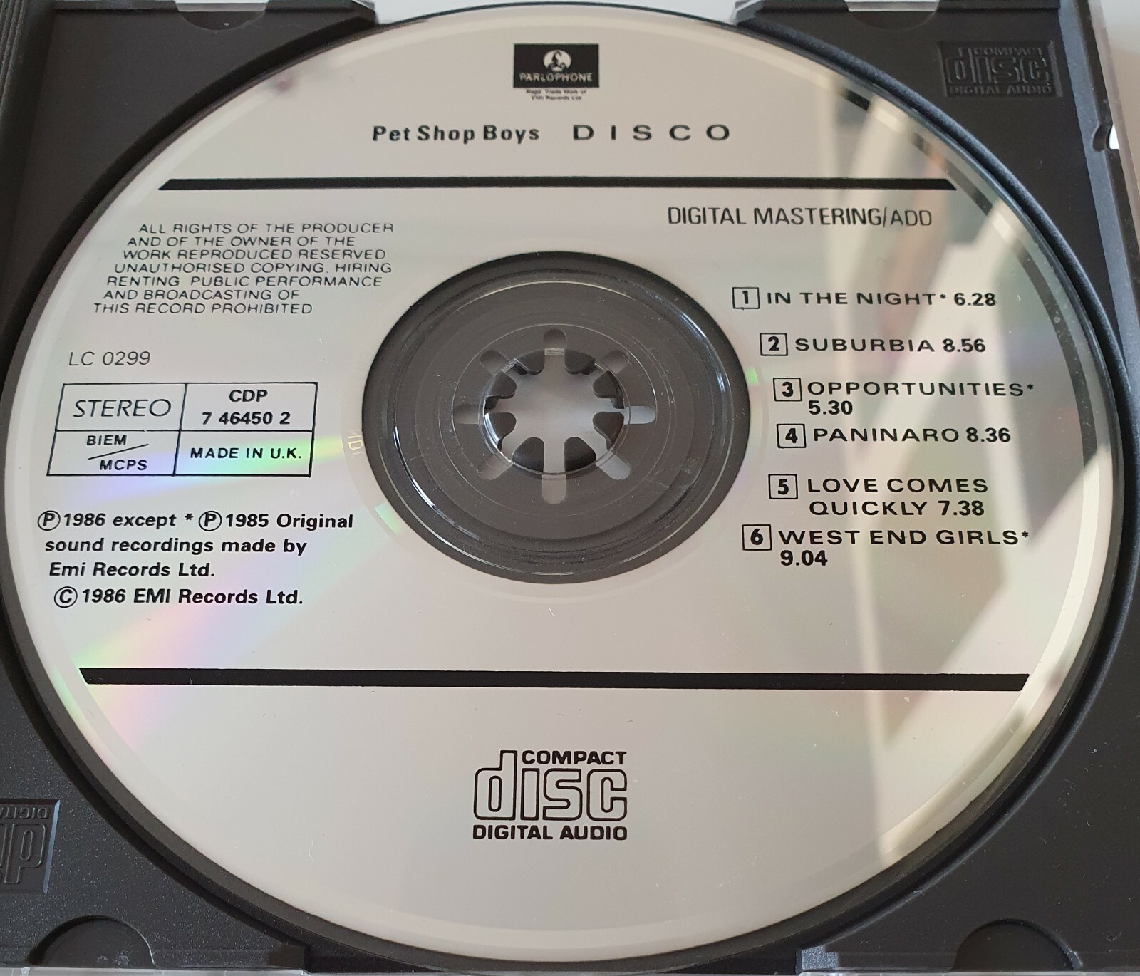 Pet Shop Boys - Disco (1988) 77774645027| eBay