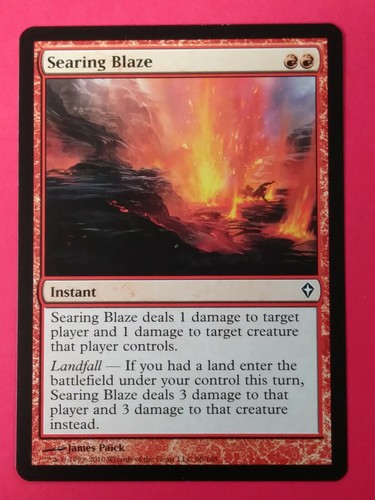 Magic The Gathering - 1x Searing Blaze ~ Worldwake MtG N Mint Red Common | eBay