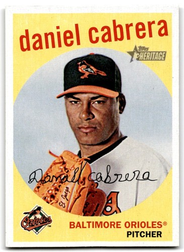 2008 Topps Heritage Daniel Cabrera Baltimore Orioles #439 | eBay
