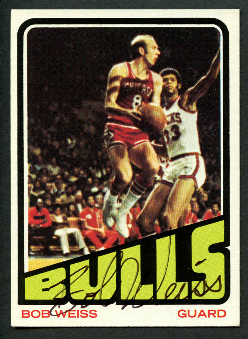 Bob Weiss #141 signed autograph auto 1972-73 Topps Basketball Trading ...