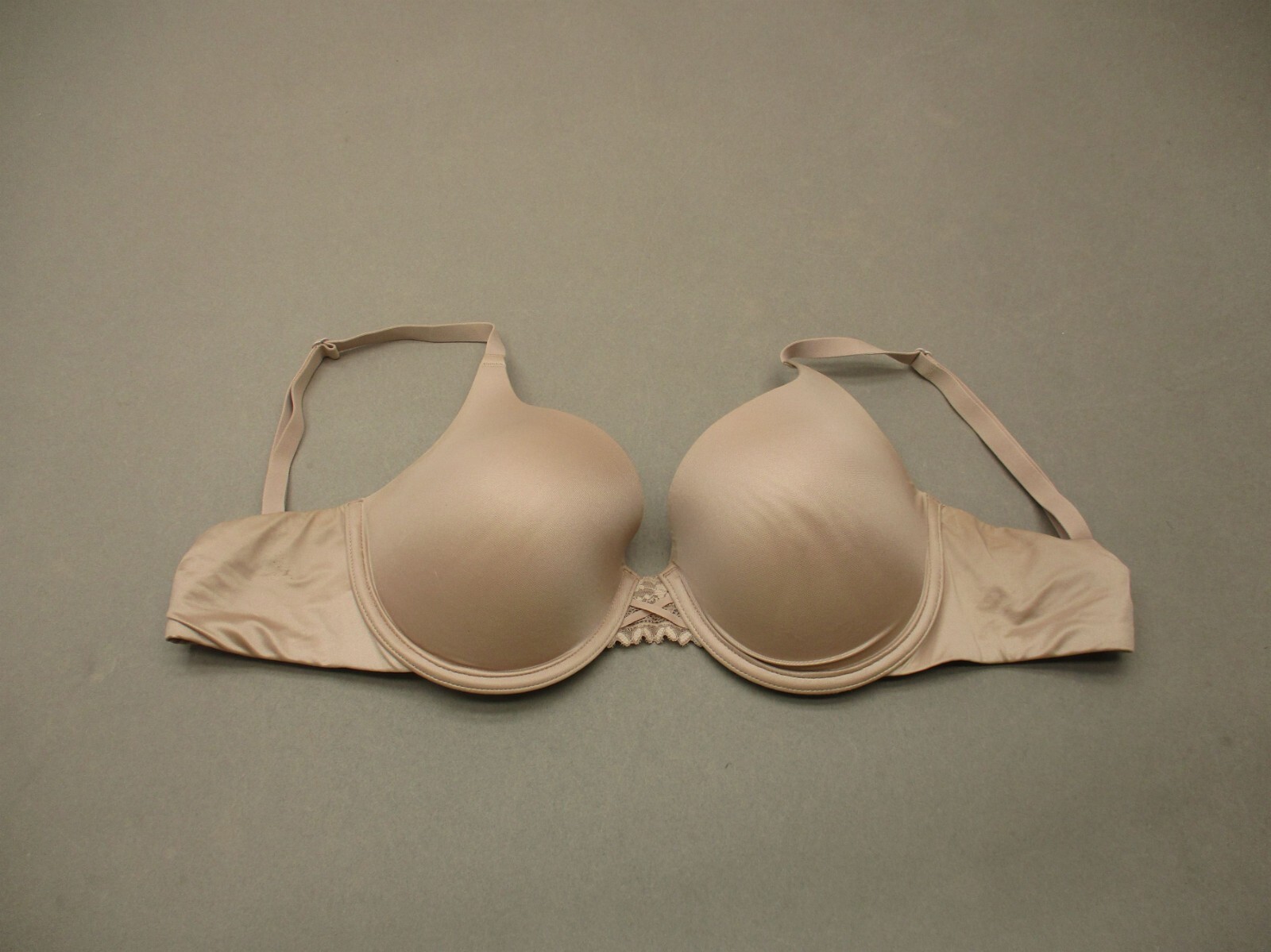 38B Maidenform Womens Beige Lined Underwire Back Closure Push Up Bra 8D ...