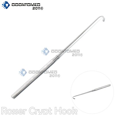 ODM Rosser Crypt Hook 6.75inch Blunt Point Single End Stainless Steel ...
