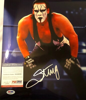 STING WCW WWE SIGNED AUTOGRAPH 11X14 PHOTO W/ PROOF PSA DNA COA | eBay