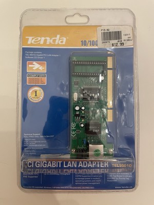 MINT IN BOX Tenda PCI Gigabit LAN Adapter Card TEL9901G 10/100/1000 ...