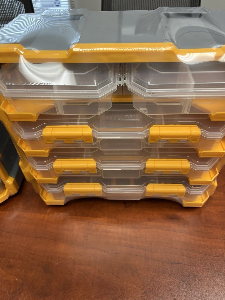 TWO-Heavy Duty 51 Compartment Rack 5 Bin Parts tools Storage Organizer ...