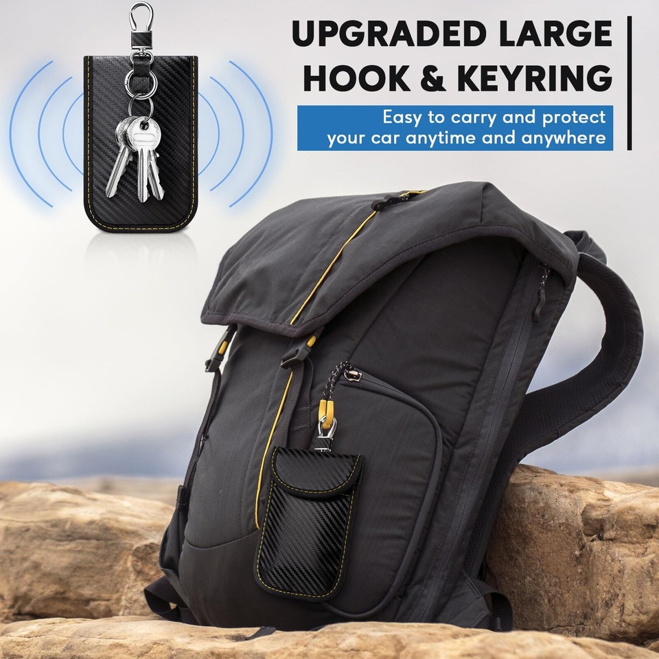 2024 Faraday Bag Key Protector 2 Pack Signal Blocking Rfid Key Fob ...