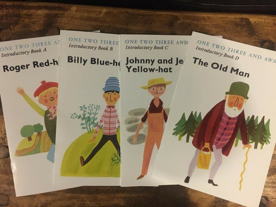 Roger Red-hat, Billy Blue-hat, Johnny & Jennifer Yellow-hat, The Old ...