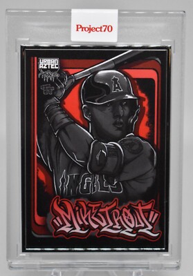 2021 TOPPS PROJECT 70 - MIKE TROUT BY TOY TOKYO - AP 1/51 SILVER FRAME ...
