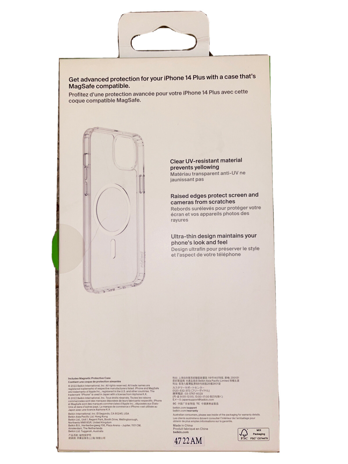 Belkin SHEERFORCE™ MagSafe Compatible Phone Case for iPhone 14 Plus ...