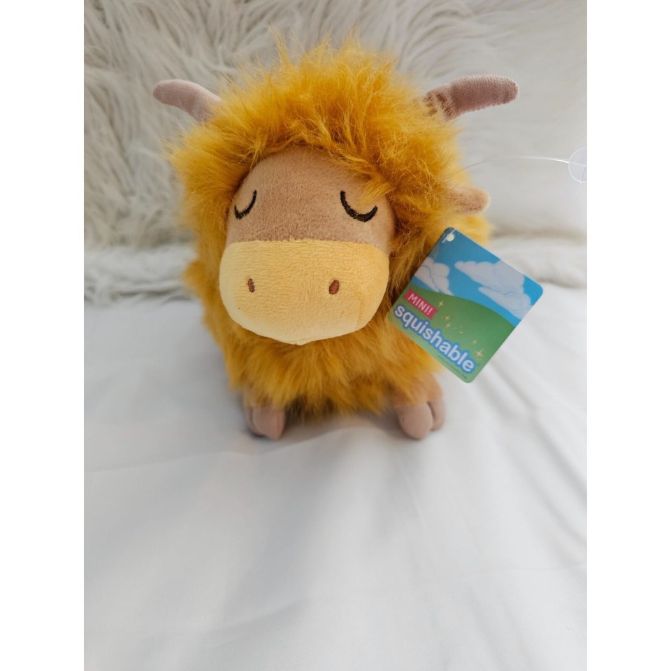 New Squishable Retired Highland Brozon Mini Cow Plush | eBay
