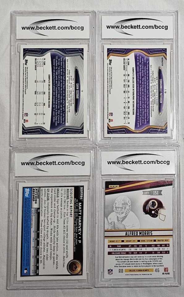 Lot Of 10 BGS/BCCG Graded Football Cards | eBay