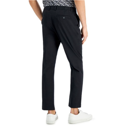 $75 Alfani Mens Alberto Pants Cotton Deep Black 36W X 30L | eBay