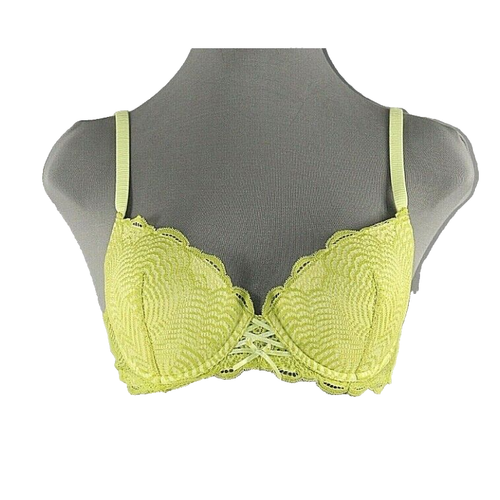 Adore Me Underwire 34D Lime Green Polyamide Elastane Push Up Bra | eBay