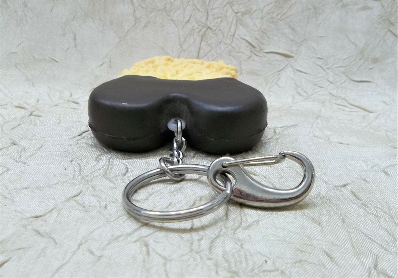 Disney Parks Exclusive Mickey Rice Crispy Treat with Chocolate Key Ring ...