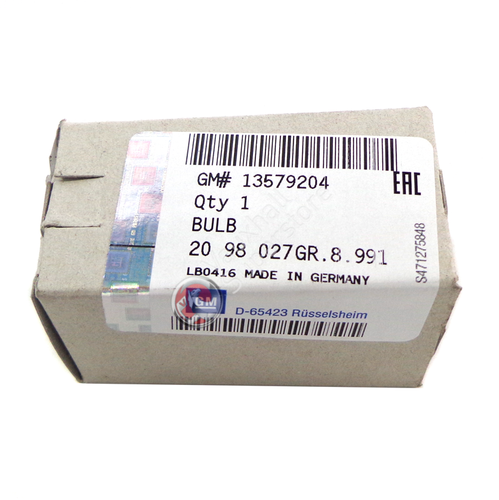 VAUXHALL BULB - GENUINE NEW - 13579204 | eBay