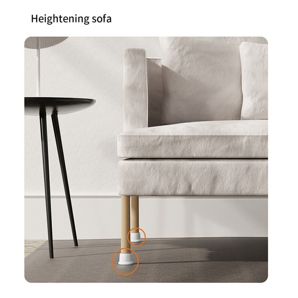 2Pc Furniture Risers HeavyDuty Bed Table Sofa Round Chair Riser Feet ...