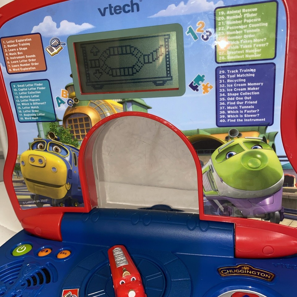 Vtech Chuggington Traintastic Laptop 2010 Works Train Educational RARE ...