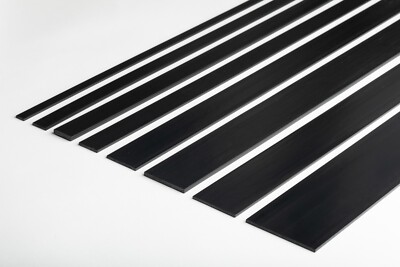 Black PVC Flat Bar Trim 2.5m Durable Plastic Cover Strip Architrave ...