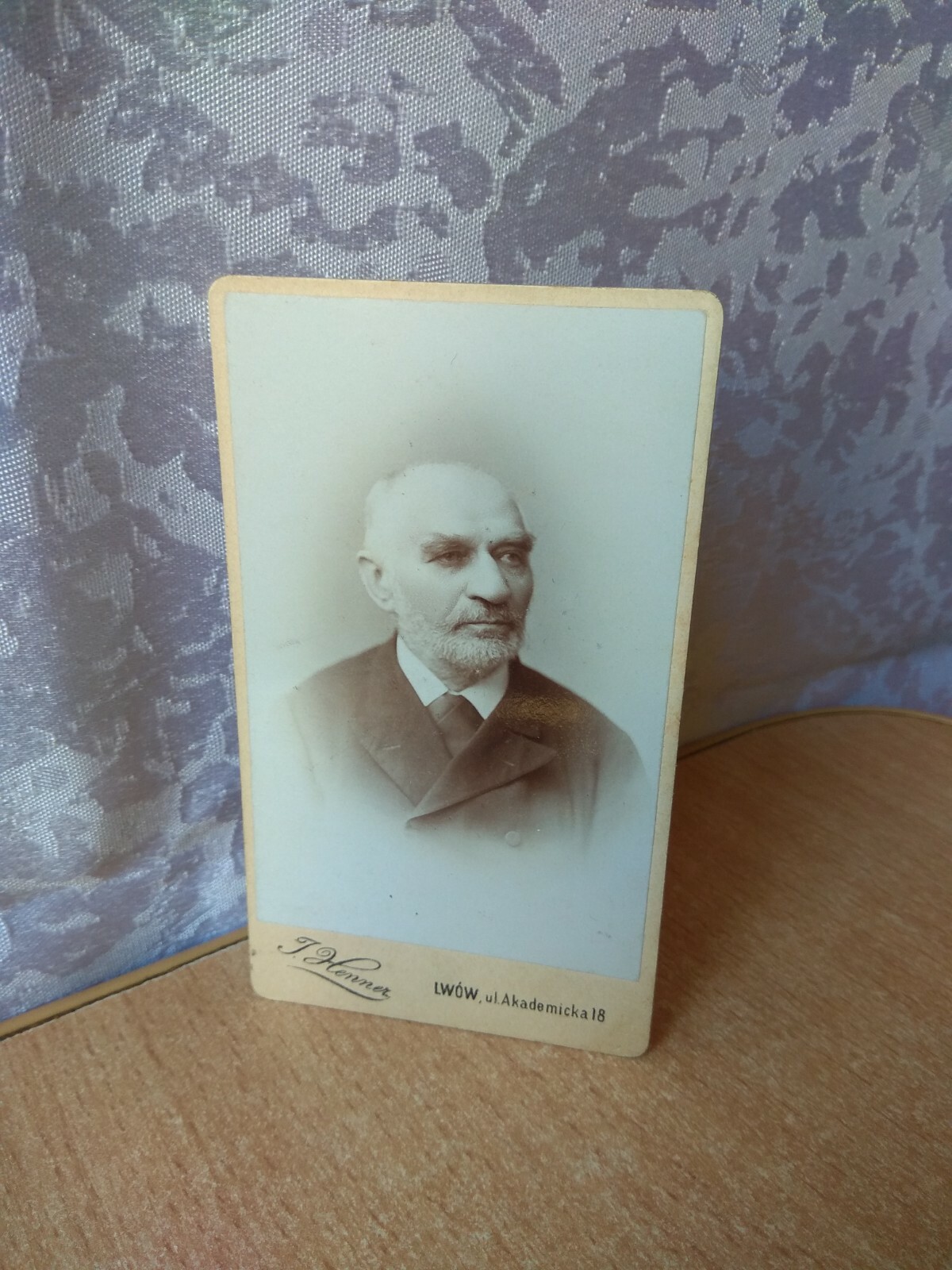 RARE Vintage Antique Cabinet Photo Card man LWOW J. Henner | eBay