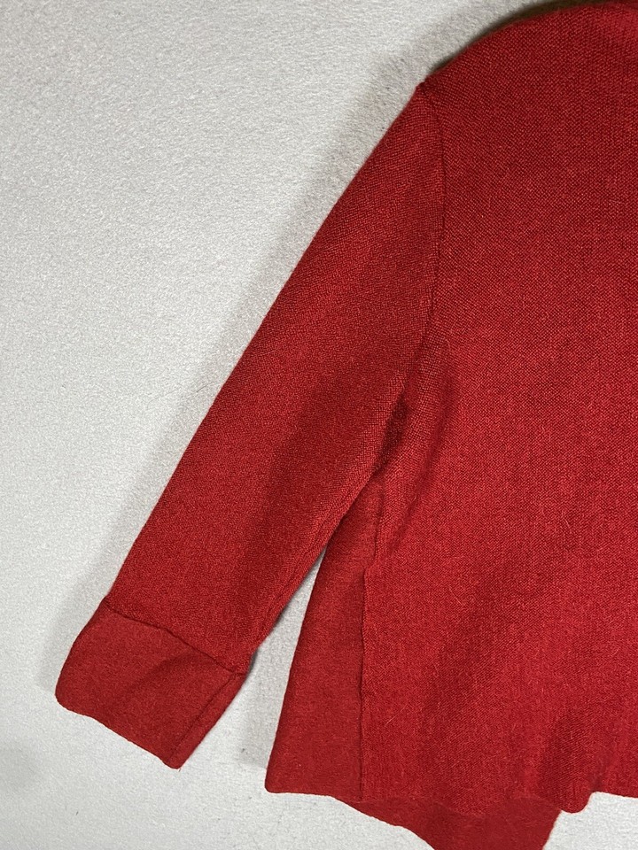 Beyond Threads Alpaca Wool Blend Cardigan Sweater Women’s S Red Peru ...