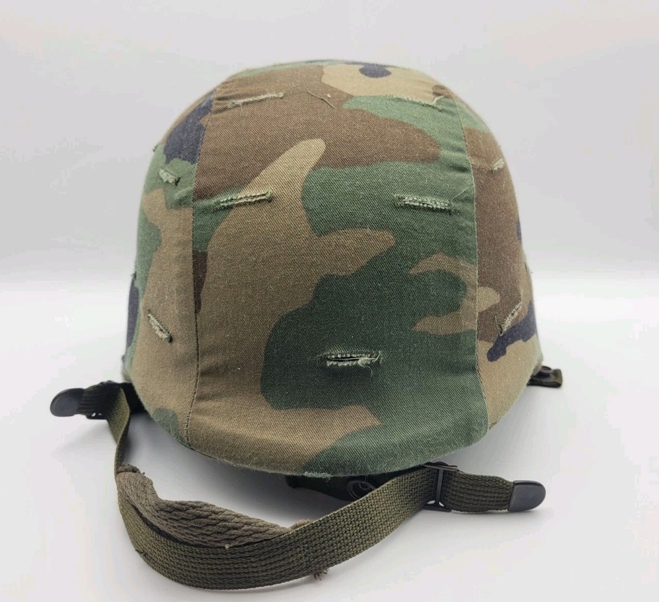 Stemaco USA Military Helmet PASGT 88 M-1 Woodland Camo Army Combat ...
