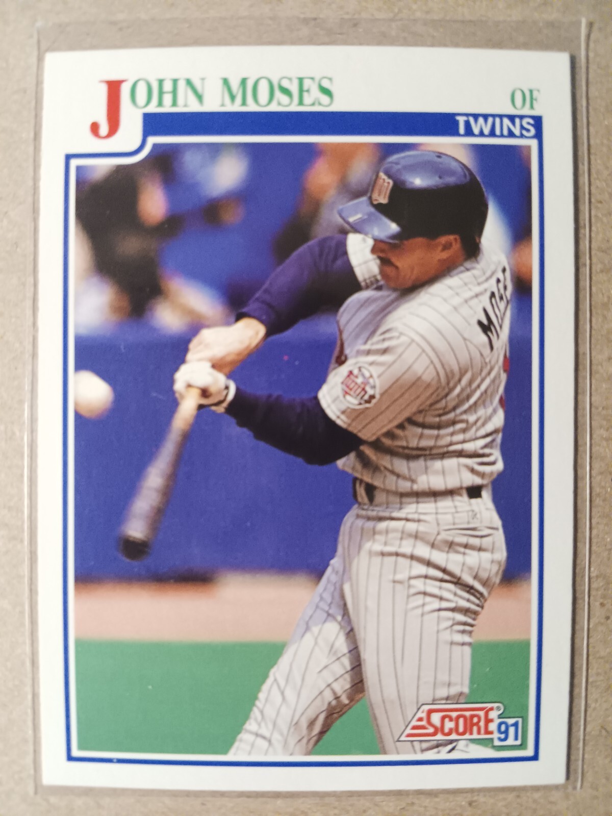 JOHN MOSES MINNESOTA TWINS 1991 SCORE BASEBALL CARD #429 | eBay