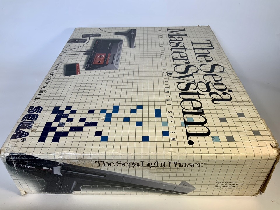 Sega Master System Original Console with Light Gun-Complete CIB+ ...