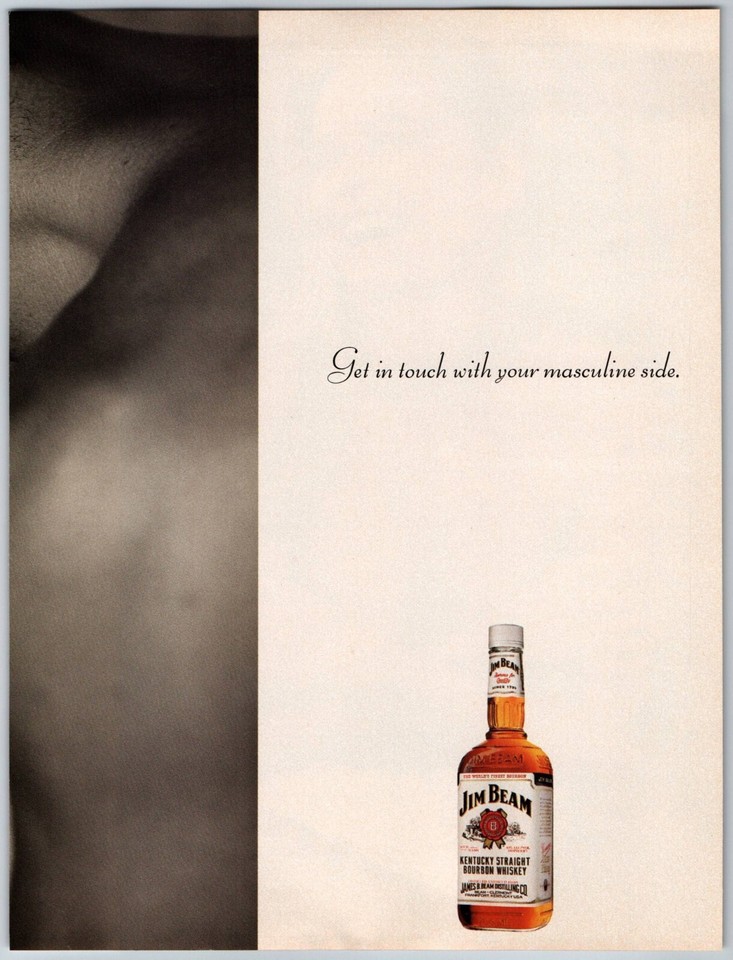Jim Beam Whiskey Man Paint Foot Nail -2 Page Vintage 1994 Print Ad ...