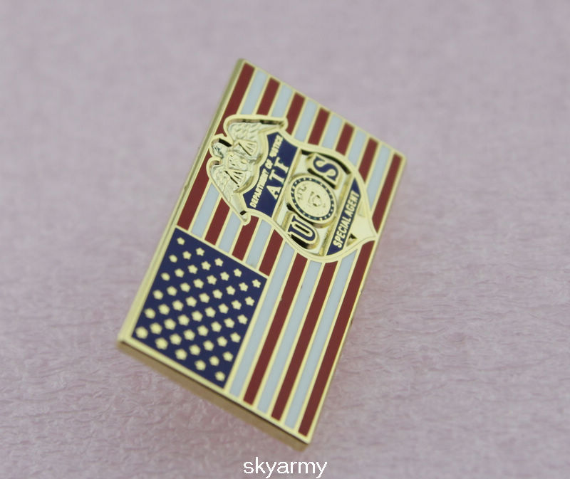 US American ATF Flag badge on Flag Lapel Pin | eBay