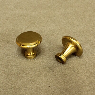(5) Colonial Bronze # 138-3, solid polished brass cabinet pulls | eBay
