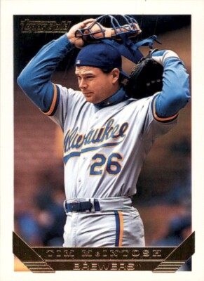 1993 Topps Gold Tim McIntosh Milwaukee Brewers #234 Baseball Card | eBay