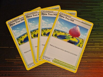 Pokemon Playset 4 x Dyna Tree Hill 135/198 - SWSH Chilling Reign | eBay
