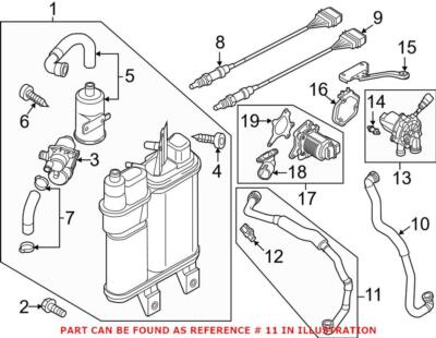 Genuine OEM Secondary Air Injection Pump Hose 5C0131128E for VW/Audi | eBay