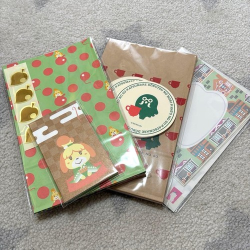 Nintendo Animal Crossing Letter Set MIB Gift Paper Bag & Coaster LE | eBay