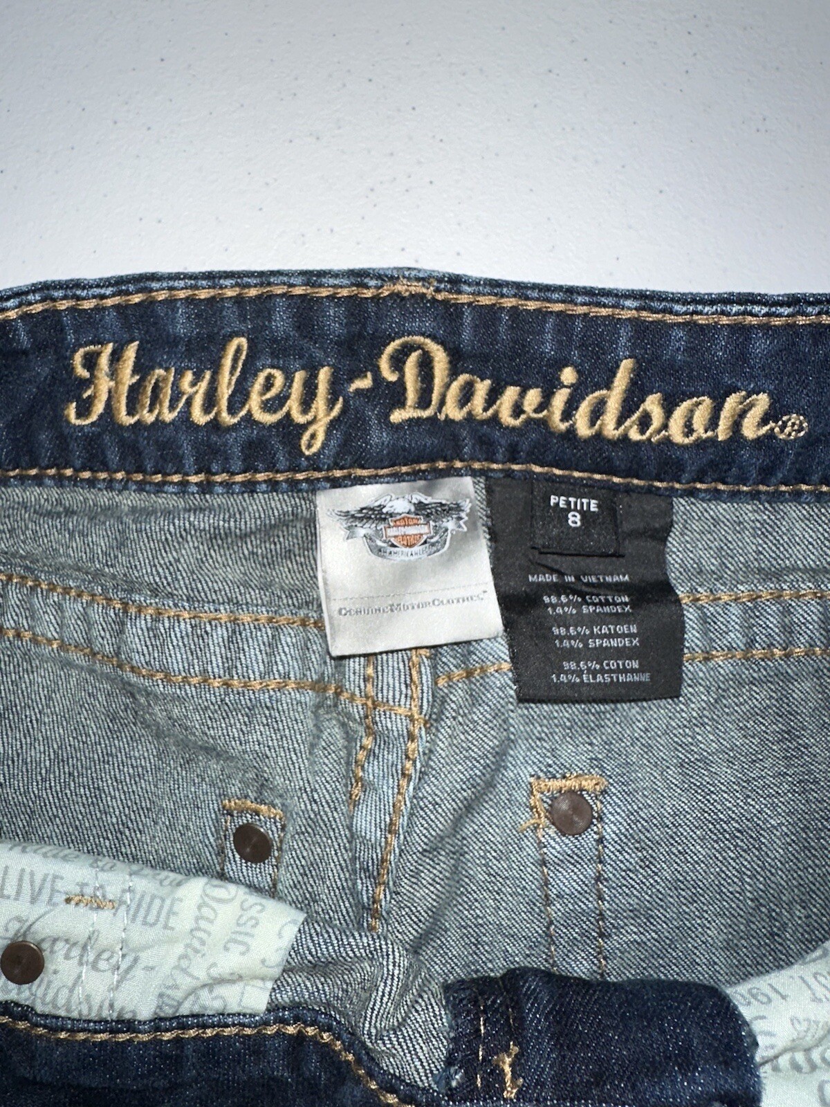 Women's Harley Davidson Genuine Motorclothes 5 Pocket… - Gem