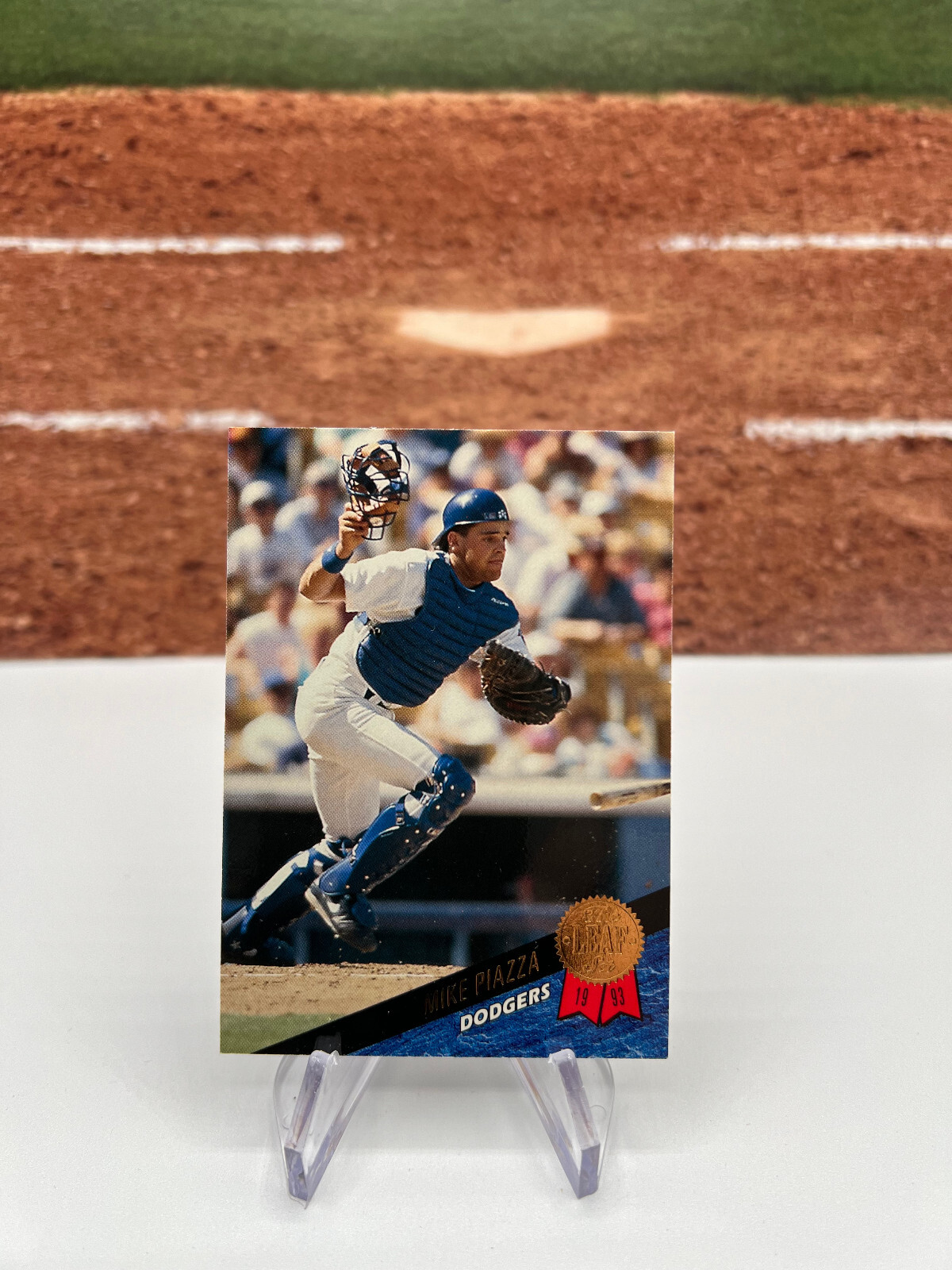 1993 Leaf Mike Piazza Rookie Baseball Card #35 Los Angeles Dodgers | eBay