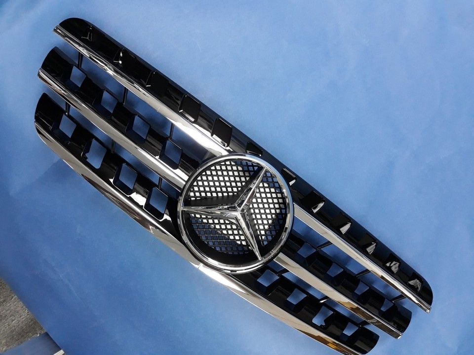 One Set of Black Front Grill For 1996-2005 Mercedes Benz W163 M-Class ...