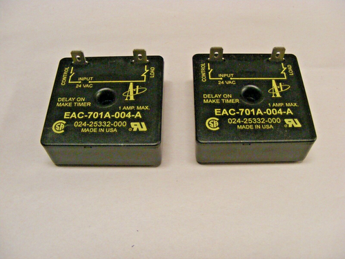 (2) EAC-701A-004-A Delay On Make Timer Relay 1 Amp 24 VAC NOS | eBay