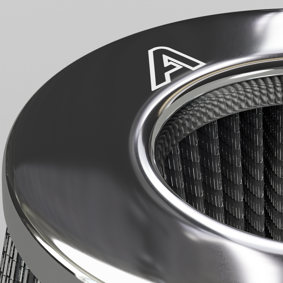 UNIVERSAL 75mm 3" AIR FILTER NECK CONE INDUCTION HIGH FLOW CAR ...