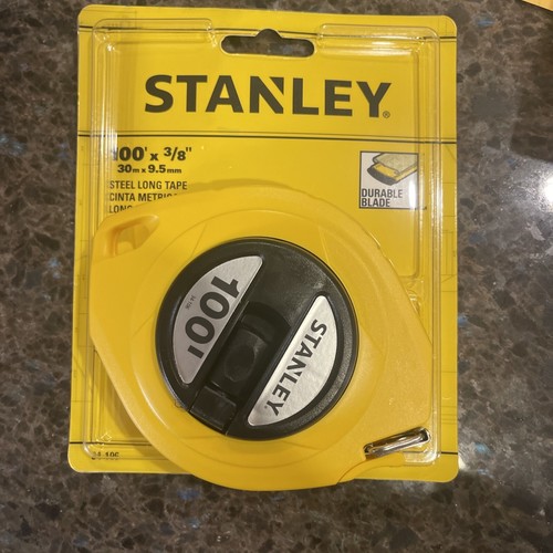 Stanley Long Tape Measure 3/8 100ft Yellow 34106, NEW | eBay