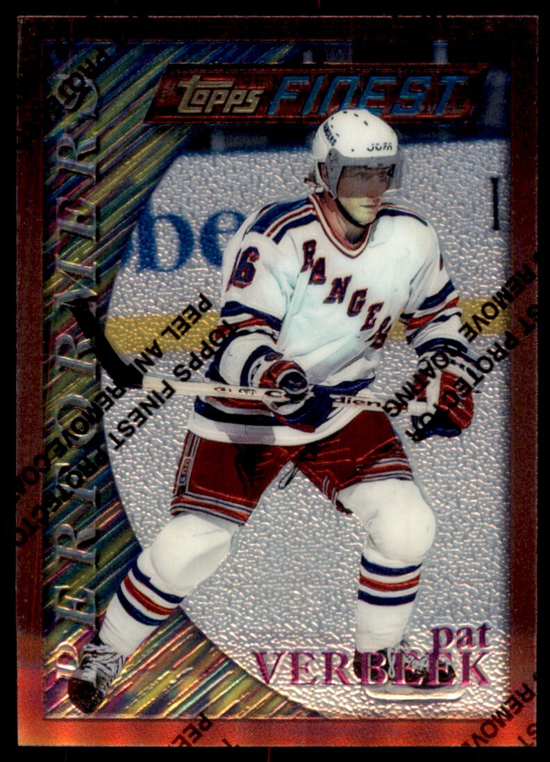 1996-97 FINEST WITH COATING. PAT VERBEEK NEW YORK RANGERS #131 | eBay