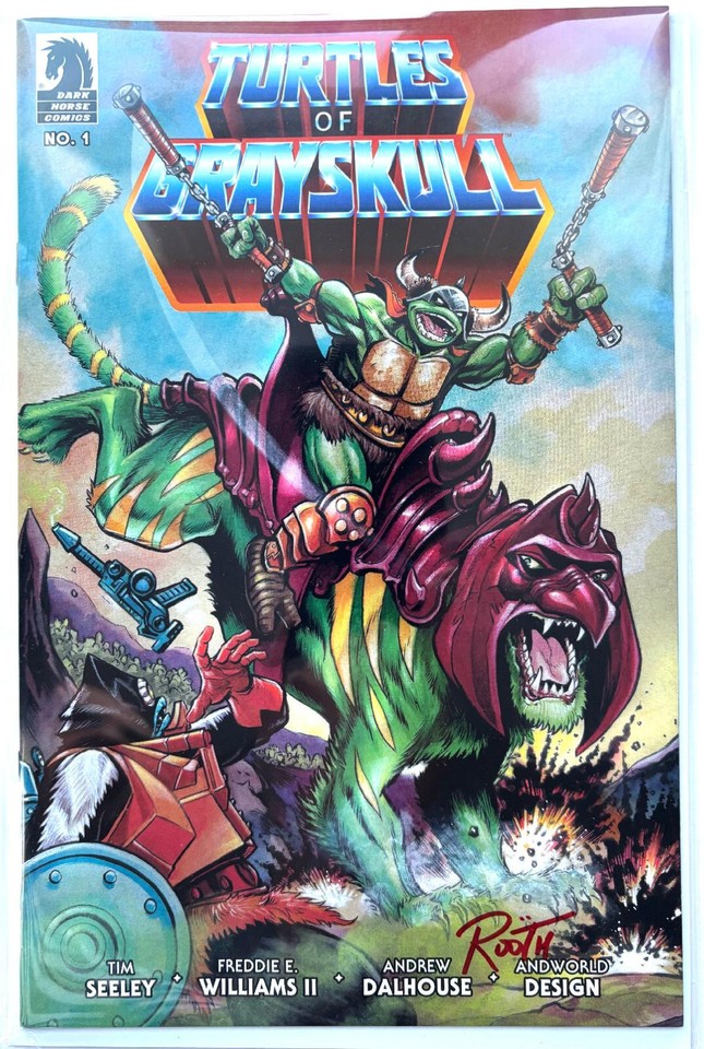 Turtles of Grayskull #1, 2, 3 Connecting Set Signed by Cover Artist ...
