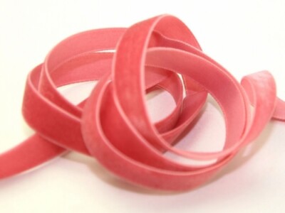 Berisfords Velvet Ribbon Mini Roll 9645 Rose - 9mm - per 5 metre roll ...