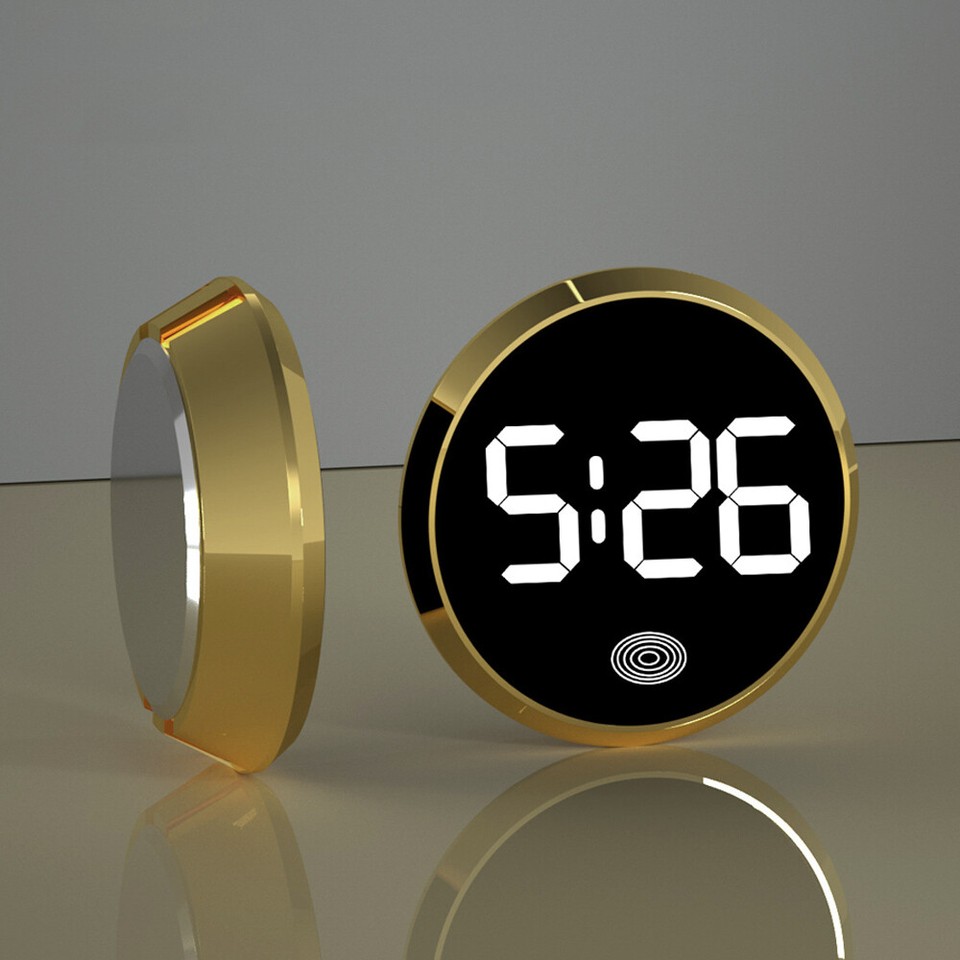 Mini LED Car Clock Automobiles Internal Stick-On Digital Clock Auto ...