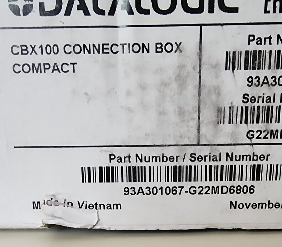 DATALOGIC CBX100 CONNECTION BOX COMPACT SENSOR | eBay