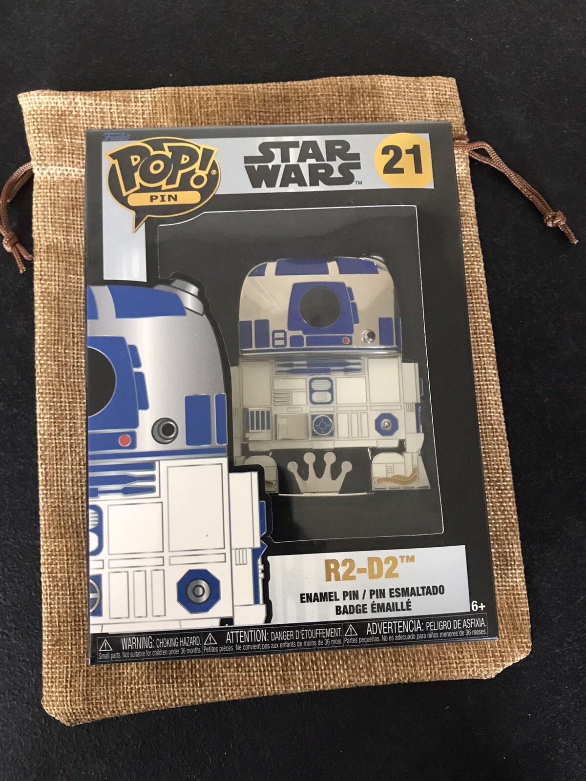 Star Wars Funko POP PIN 21 R2-D2 DROID Collectible Enamel Pin Removable ...