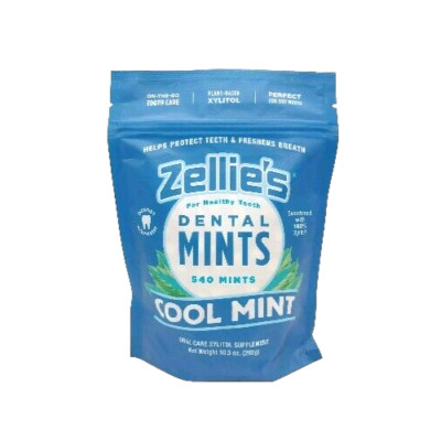 Zellie's 100% Xylitol Sugar Free Cool Mint Breath Mints Non-GMO (540 ...