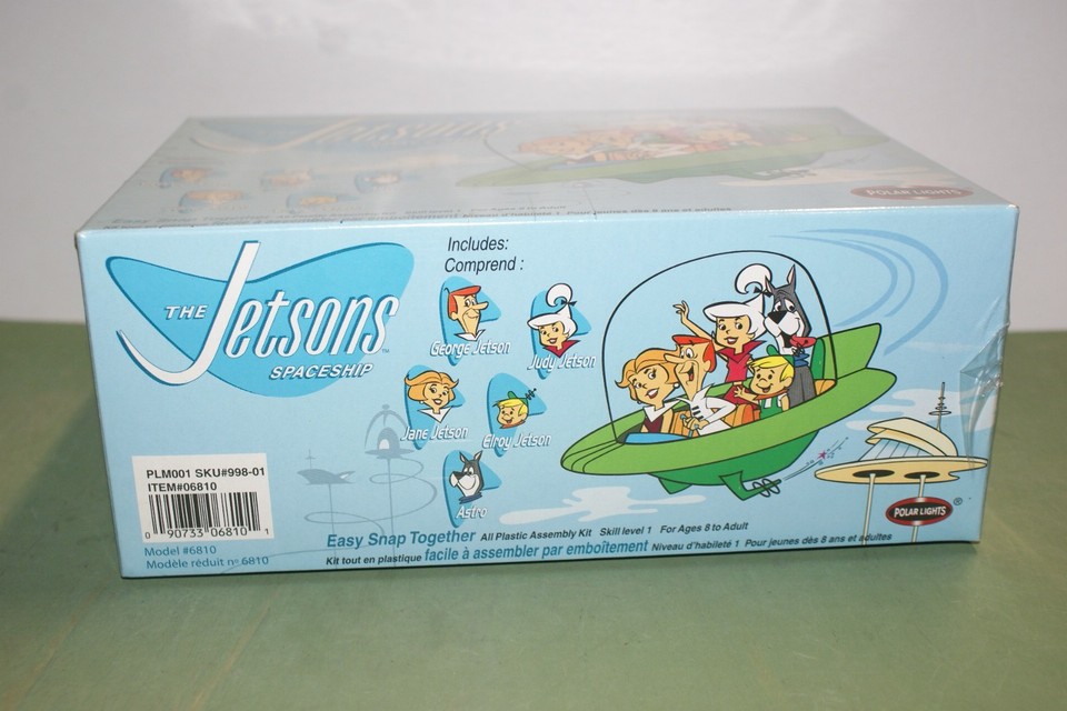 Polar Lights Jetsons Spaceship with 5 figures sealed plastic model kit ...