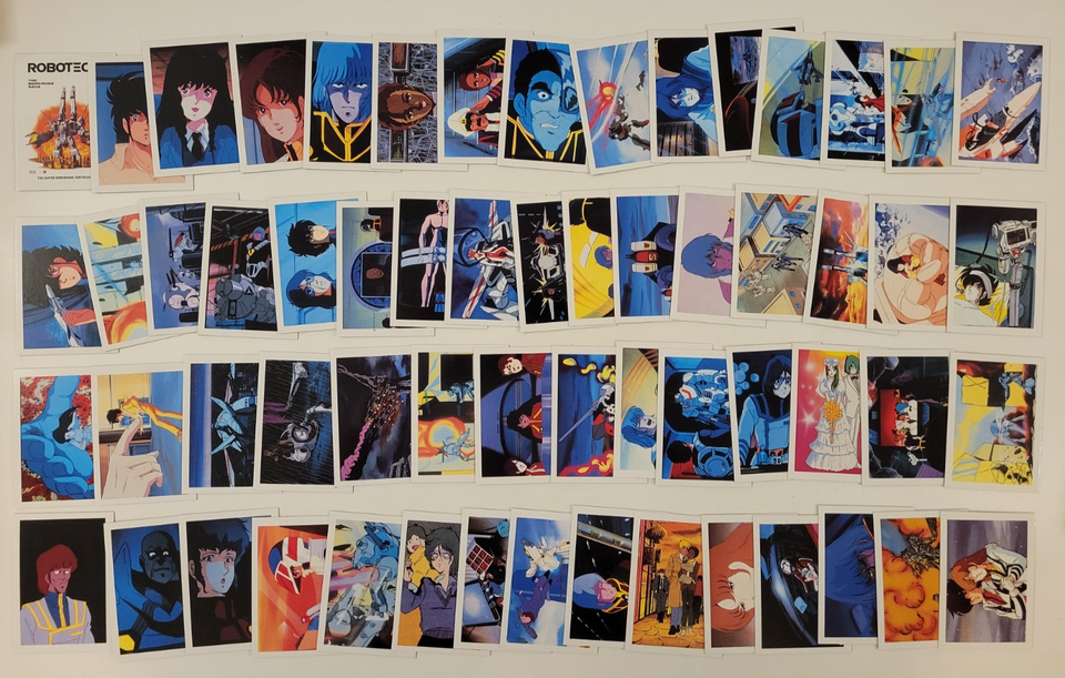 1986 ROBOTECH MACROSS SAGA Nice COMPLETE CARD SET 60 NM/MT Harmony Gold ...