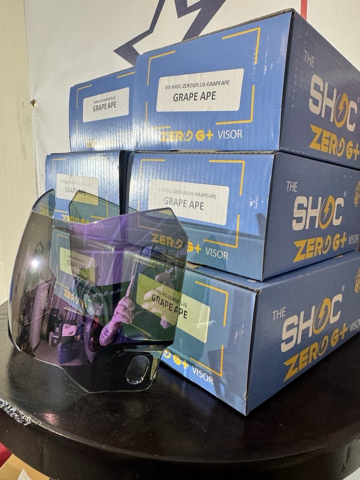 Shoc Football Visor With Clips - Grape Ape | eBay